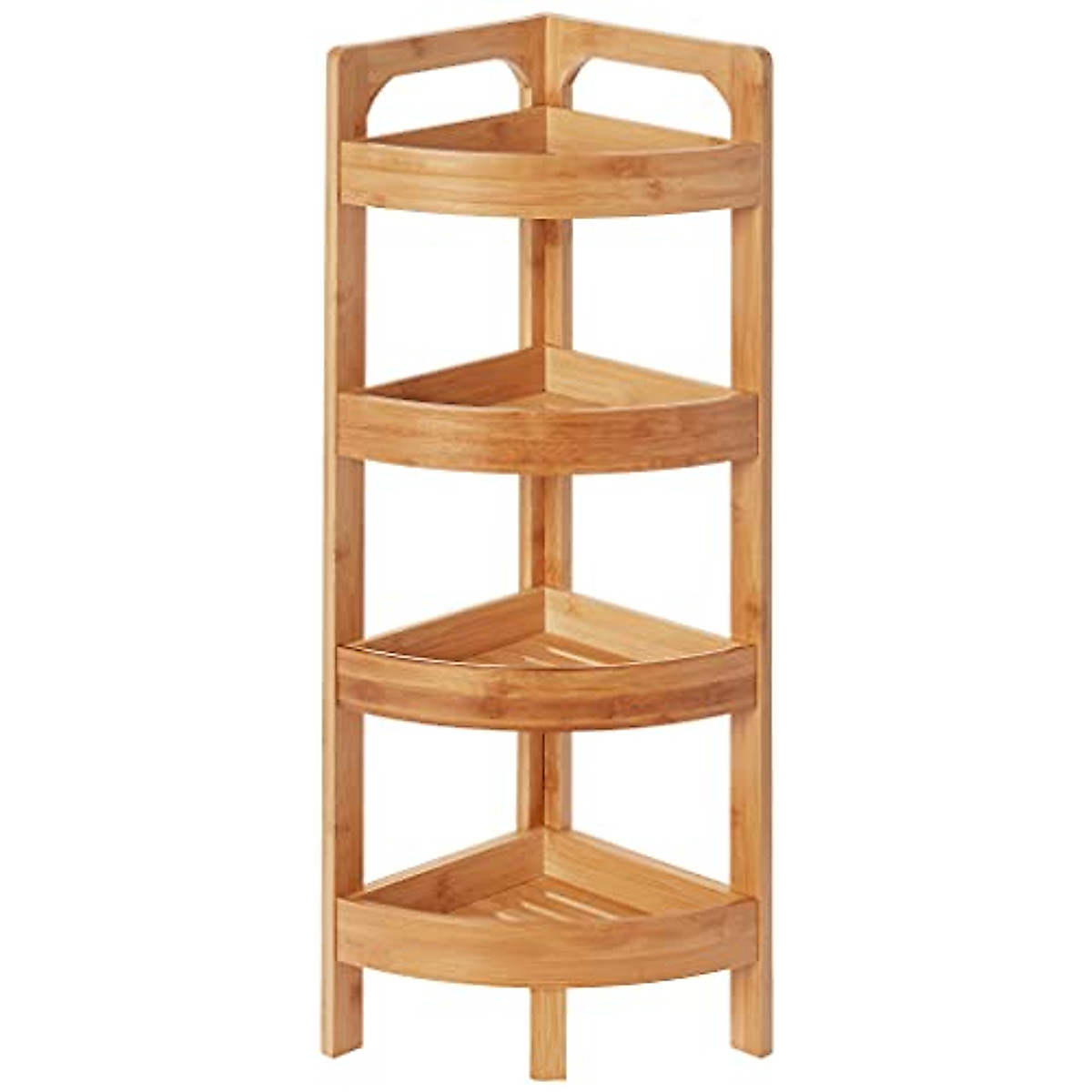 31.5" 4 Tier Bamboo Corner Storage Shelf By Trademark Innovations