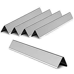 Kalomo 22.5” Gas Grill Replacement Parts for 7536,7537, 65903, Stainless Steel Grill Heat Plates Shield Flavorizer Bars Burner Cover BBQ Parts for Weber Spirit E310, 700, Genesis Gold/Silver B and C