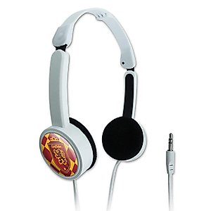 GRAPHICS & MORE Harry Potter Gryffindor Plaid Sigil Novelty Travel Portable On-Ear Foldable Headphones