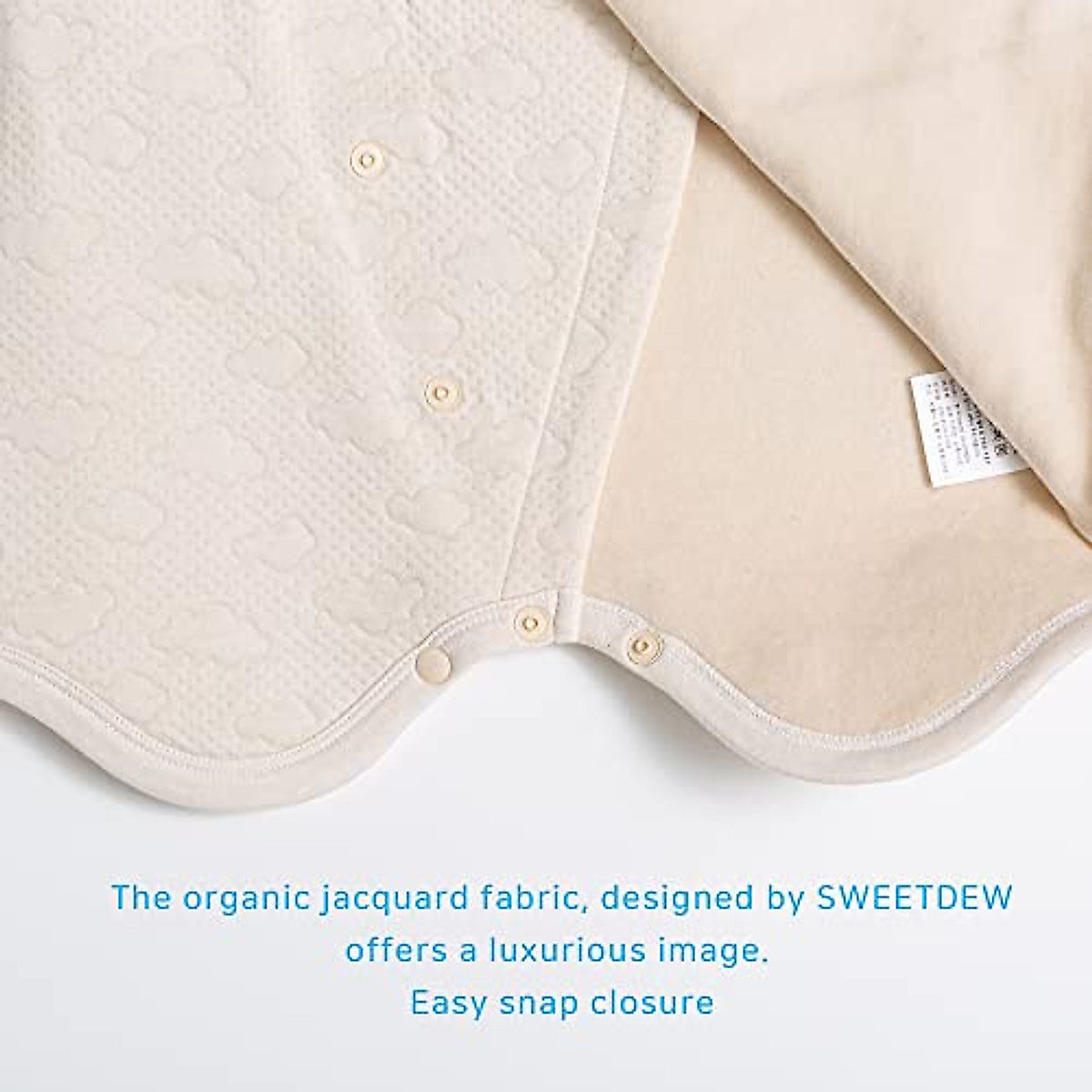 SWEETDEW Unisex Infant Baby Girls Boys Organic Cotton Vest, Sleeveless Coat,Lightweight Hanbok Vest, Contemporary Korean Style (Off White)