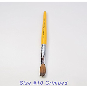 Valentino - Acrylic Nail Brush (Size #10 Crimped)