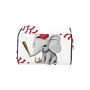 CUXWEOT Baseball Baby Elephant Diaper Bags Personalized with Name Customized Travel Back Pack Hiking Camping Mum Backpack