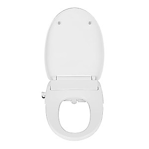 Niagara Hydrotech Electric Bidet Seat – Elongated Bidet Toilet Seat with Adjustable Water Temperature, Heated Seat, Adjustable Nozzle Position, Front & Rear Wash, Warm Air Dryer, Nightlight, Remote