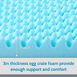 Swbvs King Mattress, 3 Inch Memory Foam Firm King Size Mattress with King Bed Mattress in a Box Pressure Relief & Supportive King Size Mattress