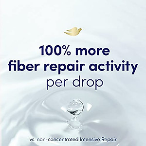 Dove Ultra Intensive Repair Concentrate Shampoo And Conditioner For Damaged Hair Repairs And Protects In 30 Seconds, 2X More Washes, Combo Pack, 20 fl oz (Pack of 2)