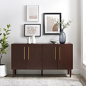 Crosley Furniture Everett Mid-Century Modern Sideboard, Mahogany