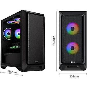 IPASON Gaming PC Desktop – Intel Core i5 12400F 2.5 GHz, NVIDIA RTX 3060, 1TB NVME SSD, 16GB DDR4 RAM 3200, 650W PSU, Bluetooth, Wi-Fi 6, Windows 11 Home 64-bit