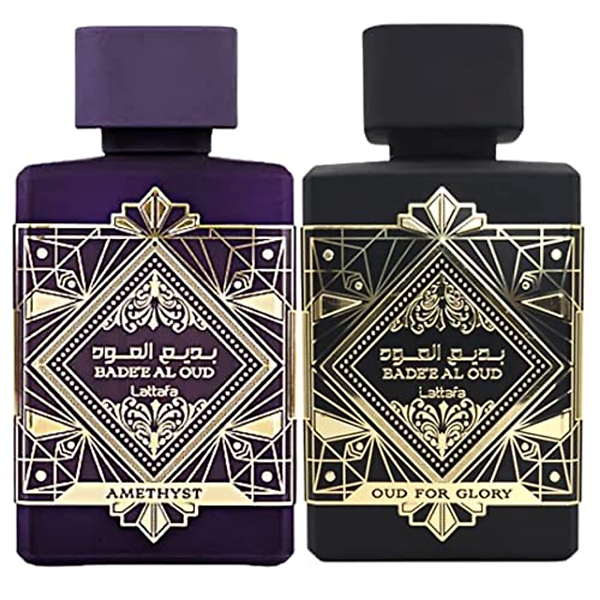 Bade'e Al Oud for Glory & Bade'e Al Oud for Glory Amethyst EDP - Eau de Parfum 100ml(3.4 oz) with Magnetic Gift Box Perfect For Gifting | Christmast Gift Basket, Holiday Gift Box | by Lattafa Perfumes