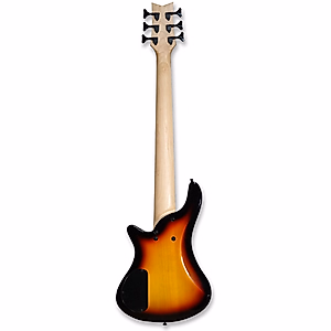 TARIO 6 String Electric Bass Bolt_On Maple Neck,Poplar Body Sunburst