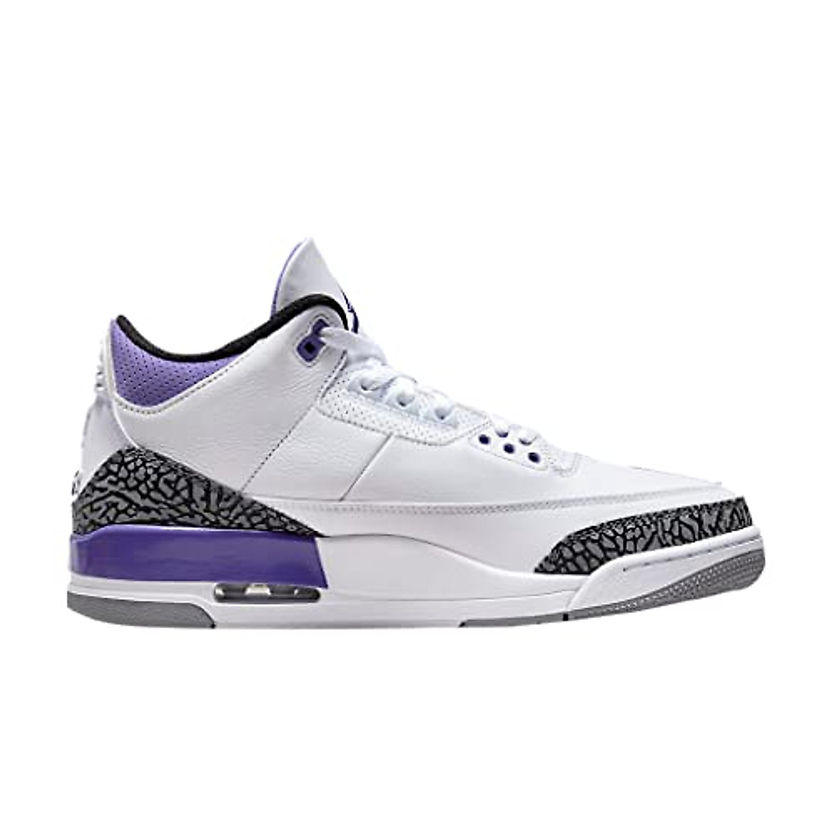 Nike Men's Air Jordan 3 Basketball Shoes, White/Black-dark Iris-cement G, 11