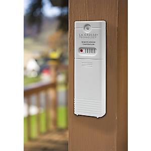 La Crosse Technology BBB86088 Atomic Digital Wall Clock with Indoor & Outdoor Temperature