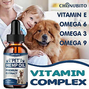 Hemp Oil for Dogs Cats (2 Packs) High Potency - Relieves Anxiety, Pain, Inflammation, Aggressive Relax, Promotes Appetite-Hiр & Jоint Suppоrt Skin Hеalth-Pet Hemp Oil Calming Drops
