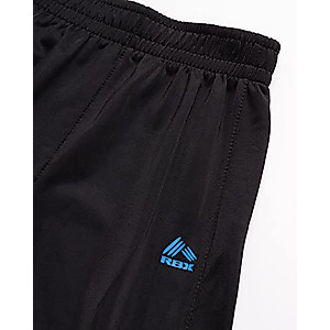 RBX Boys' Jogger Set - 2-Piece Thermal Sports Hoodie and Tricot Joggers (Size: 8-12), Size 12, Blue Baseball