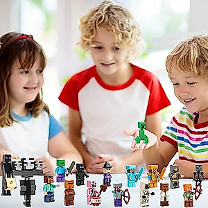 QEVXE 29Packs Cartoon Party Favor Figures Toys Set, Game Cake Toppers Mini Figures, Party Gift for Kids, 1.8inch