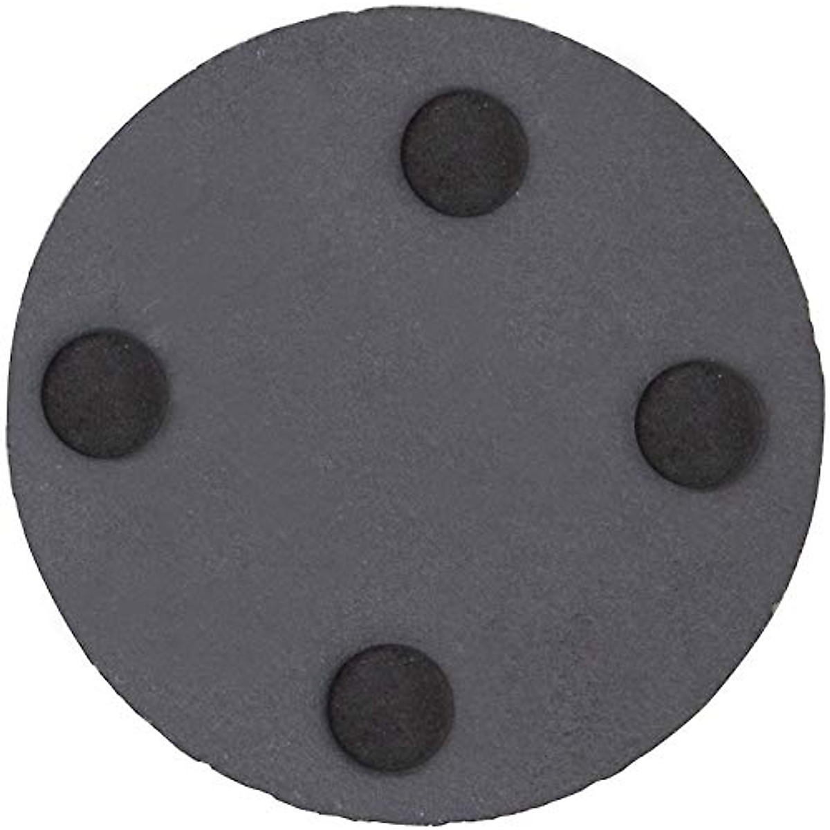 Slate Drink Coasters with Metal Holder, GOH DODD 4 Inch 8 Pieces Black Stone Coasters Bulk Cup Coaster Set for Bar Kitchen Home Apartment, Round
