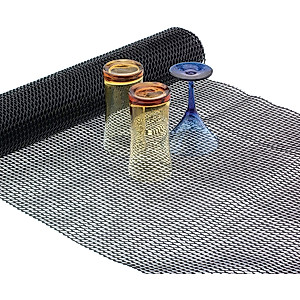 San Jamar - UL5405GR Shelf Liner, Black, 2x40 Ft