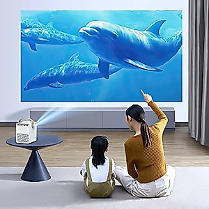 Projector with 5G WiFi and Bluetooth, GUSOYO DX3 Native 1080P Projector, 12000L Portable Outdoor Movie Projector Support 4K Home Theater, Mini Projector Compatible with iOS/Android/PS5/HDMI/TV Stick