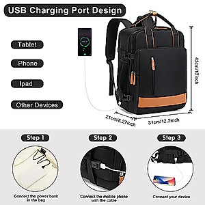 ACESAK Large Travel Backpack for Women Men - 40L Carry On Backpack Airline Approved Personal Item Bag for 15.6 Inch Laptop Backpack, Hiking Waterproof Outdoor Sports Casual Daypack Travel Essentials