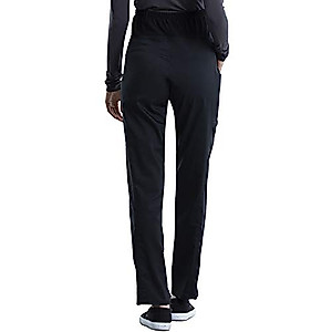 Cherokee Women Scrubs Pant Workwear Revolution Maternity Straight Leg WW155, M, Black