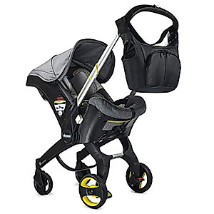 Baby & Beyond's Essential Bag, Compatible with Doona Car Seat Stroller, with additional hooks and straps to be compatible with any universal stroller, Converts into Tote Diaper Bag