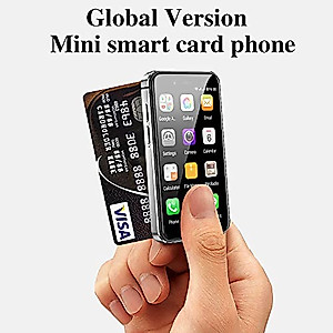 Hipipooo Super Small Mini Smartphone 3G Dual SIM Tiny Mobile Phone 2GB RAM 32GB ROM 5.0MP Quad Core Dual Standby Unlocked Small Phones Kids Phone Pocket 3.0 Inch Android Child Mini Cellphone (Black)