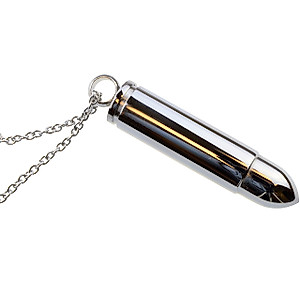Wild Essentials Silver Bullet Memorial Cremation Jewelry Urns Necklaces for Ashes Stainless Steel 20" inch Chains, Police, Military, Soldier, Sportsman, K9, Officer (2)