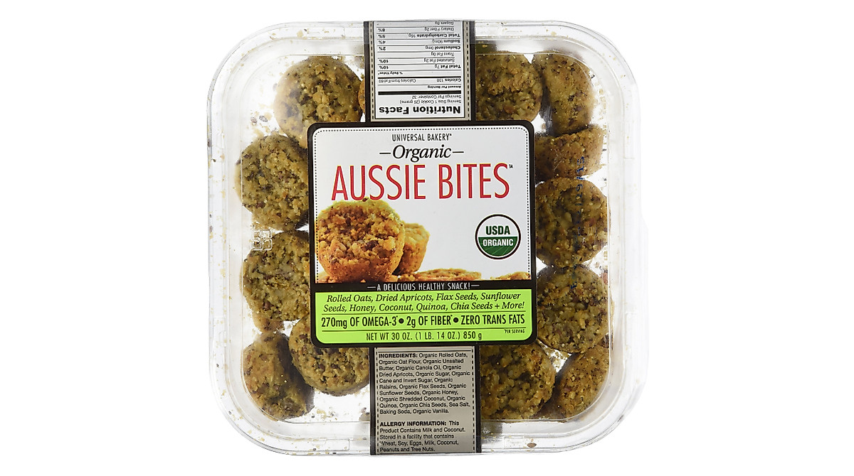 Universal Bakery Organic Aussie Bites - Healthy Omega-3 Snack