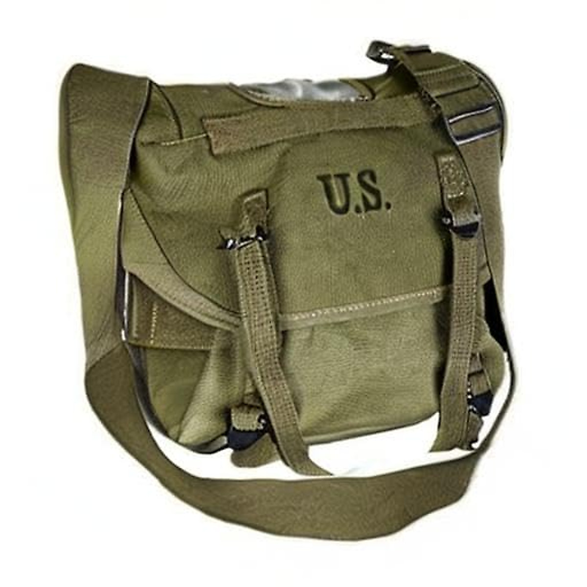 YBRR M1961 M1956 Butt Pack Bag Pouch US Vietnam Era Canvas Combat Field Gear with Straps Green