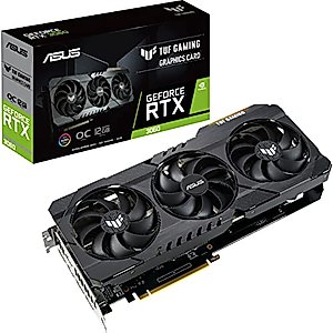 ASUS TUF Gaming NVIDIA GeForce RTX 3060 V2 OC Edition Graphics Card (PCIe 4.0, 12GB GDDR6, HDMI 2.1, DisplayPort 1.4a, Dual Ball Fan Bearings, Military-Grade Certification, GPU Tweak II)