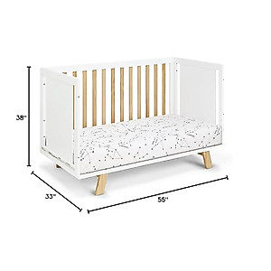 Suite Bebe Livia Convertible Crib in White & Natural