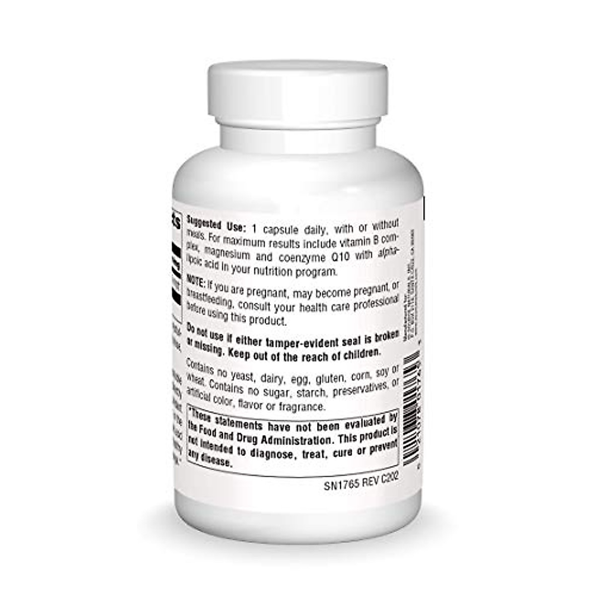 Source Naturals Alpha Lipoic Acid 300 mg Supports Healthy Sugar Metabolism, Liver Function & Energy Generation - 120 Capsules