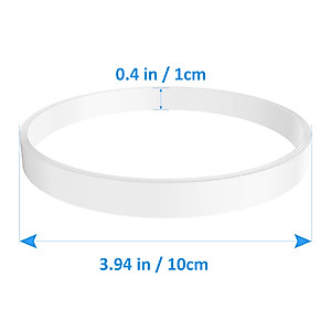 5 Pack Rubber Gaskets Replacement Seal White Ring for Nutri Ninja Blender Replacement for Ninja Auto iQ Pro Extractor CT680 BL456-30 BL480 BL681A BL682 BL640 (3.94 inch Gaskets)