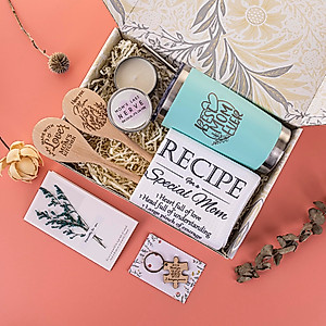 ELEMENU Gift Basket for Mom, Mothers Day Birthday Gifts Basket for Mom from Daughters Sons Kids, Unique Gifts for Mom, Wife, Mother in Law, Christmas, Valentines Day Gifts Ideas 6pcs