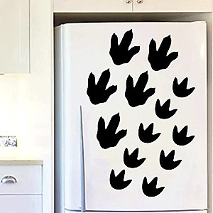 Dinosaur Footprints Stickers 45 pcs Dinosaur Tracks Decals Removable Peel and Stick Wall Stickers Baby Nursery Removable Wall Decor Decals 