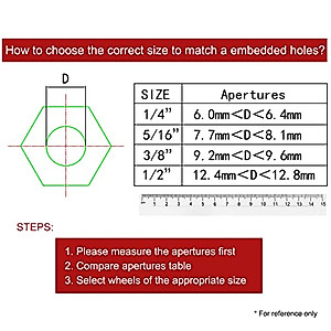 Finnhomy Swivel Caster Wheels 4 Inch Threaded Stem Casters Set of 4 Heavy Duty 1/2"-13 x 1" Anti-wear Polyurethane Industrial Castor Wheels for Cart/Furniture Load Bearing 2200 Lbs Smooth Casters Red