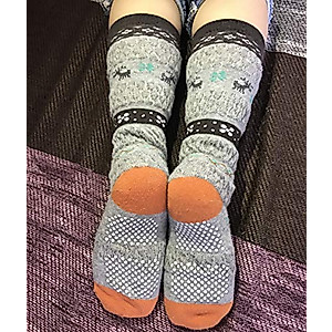 6 Pairs Toddler Boy Non Slip Grip Socks Knee High Socks Cotton, Baby Boys Anti Skid Long Socks for Kids boy (6 Pairs, 3-5 Years)