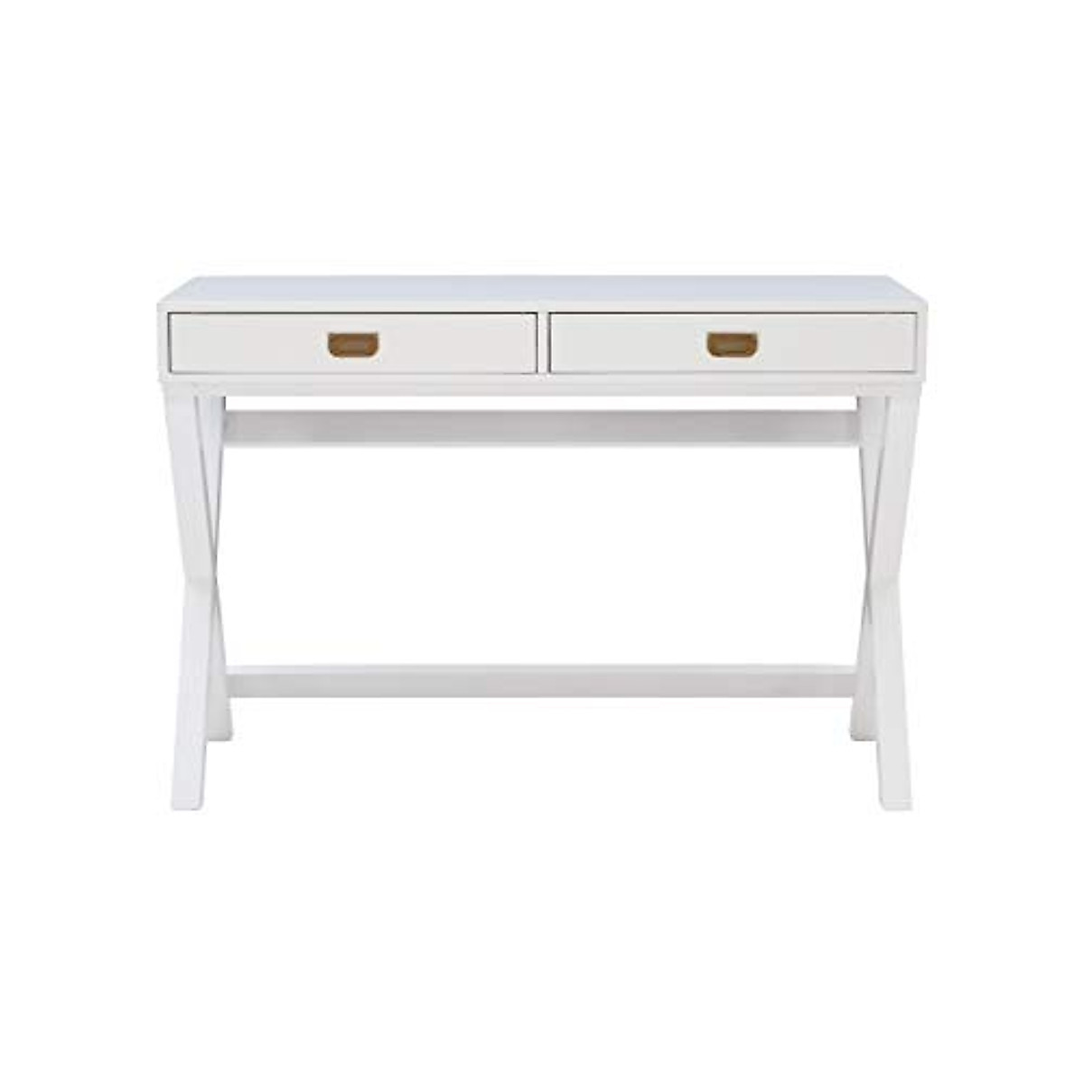 Linon Desk, White, 44"W x 20"D x 30"H
