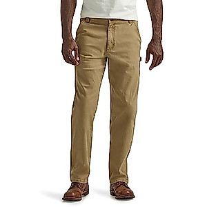 Lee Men's Legendary Workwear Carpenter Jean, Dark Khaki, 35W x 30L