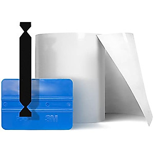 VViViD Clear Paint Protection Bulk Vinyl Wrap Film 6 Inches x 84 Inches Including Squeegee and Black Felt Applicator