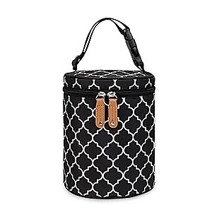 TRENDPLAY Breast Milk Cooler Bag Baby Bottle Insulated Tote Bag, Portable Bottle Warmer Storage Organizer for 2 Bottle, for Travel Stroller