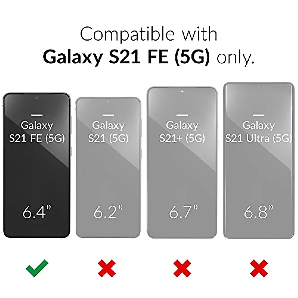 Crave Dual Guard for Samsung Galaxy S21 FE Case, Shockproof Protection Dual Layer Case for Samsung Galaxy S21 FE, S21 FE 5G - Forest Green