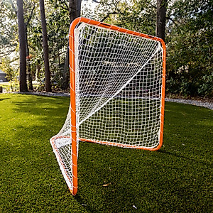 Franklin Sports Backyard Lacrosse Goal - Kids Lacrosse Net/ Equipment - Perfect for Youth Training - 48" x 48", orange