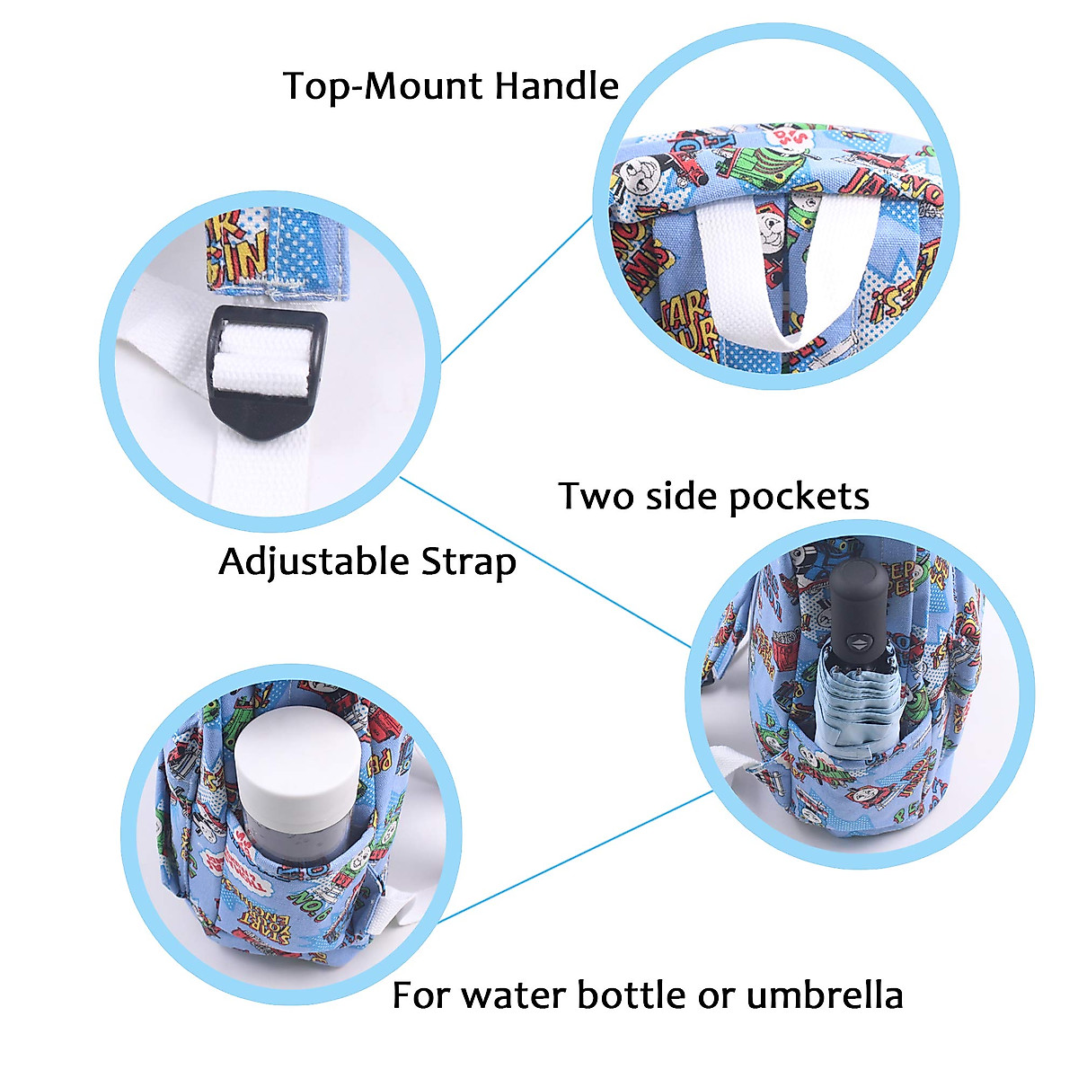 Finex Transport Fans Canvas Backpack Casual Daypack with 15 in Laptop Storage Compartment