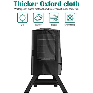 EasiBBQ Universal Leg Extension Kit and Cover Bundle for Masterbuilt 30-inch Digital Electric Smoker. Compatible with Digital Electric Smokers Part Numbers: MB20071117 MB20101114 MB20070421 MB20070210