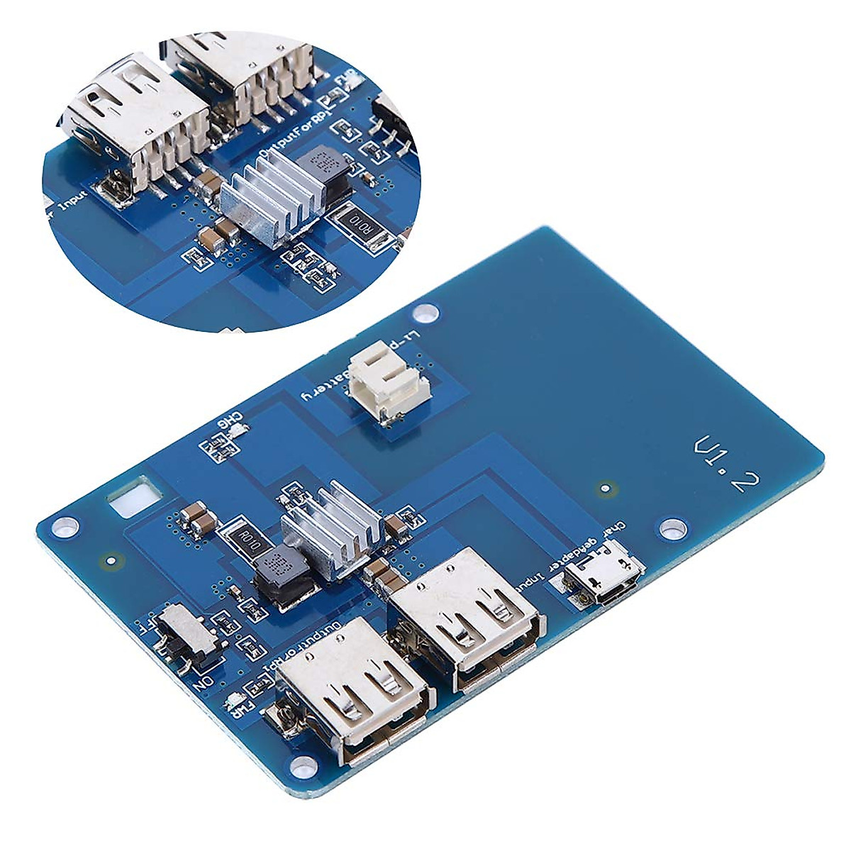 Lipo Battery Expansion Board, 3 Power Pack Expansion Board with Independent Field Power Supply and USB Output
