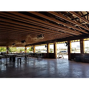 Misting Fan - Patio Mist Fan - Outdoor Mist Fan - For Residential, Commercial, Restaurant and Industrial Misting Application (18 Inch Black Fan)