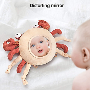 TUMAMA Baby Toys for 0 3 6 9 to 12 Months, Activity Plush Animal Stroller and Hanging Toy for Baby Car Seat Crib Travel, Sensory Learning Toy