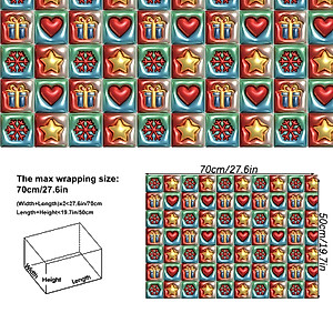 Dtiafu Stereoscopic Christmas Wrapping Paper Bundle - Unique Xmas Design with Snowman Merry Christmas - 20 x 28 Inch Per Sheet(8 Pcs)