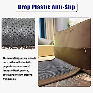 AmazeCov Velvet Recliner Head Pillow with Non-Slip Base - Adjustable Neck Support for Pain Relief in Home, Office and Travel (Brown)