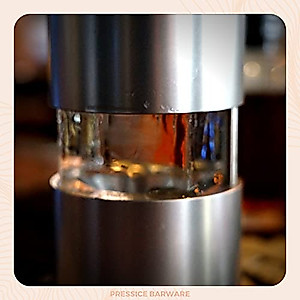 Pressice Barware Ice Ball Press - Effortlessly Make Giant 2.3" Ice Balls - Includes Aircraft Grade Aluminum Ice Press and Ice Mold - Assembled in the US (Ice Press, Blue)